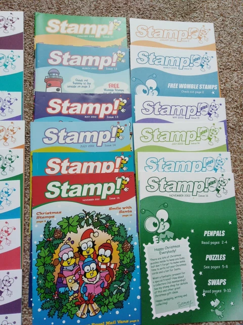 ROYAL MAIL COLLECTORS Club Magazine, Stamp! Issue 1 - 20, excellent ...