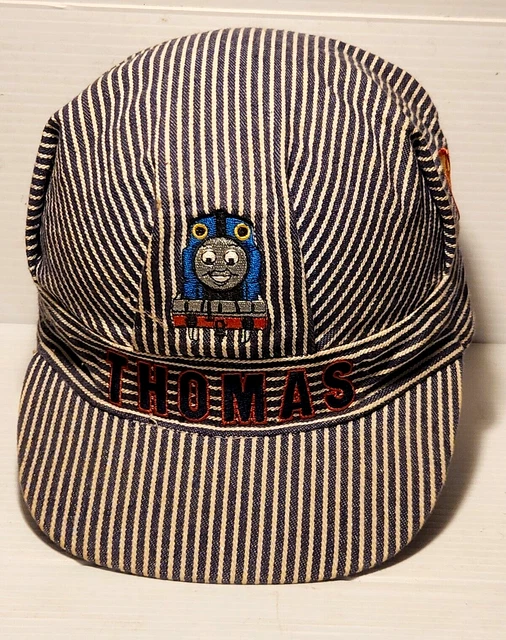 THOMAS THE TANK ENGINE Striped Conductor Hat Stretchable Strap Hat Kids ...
