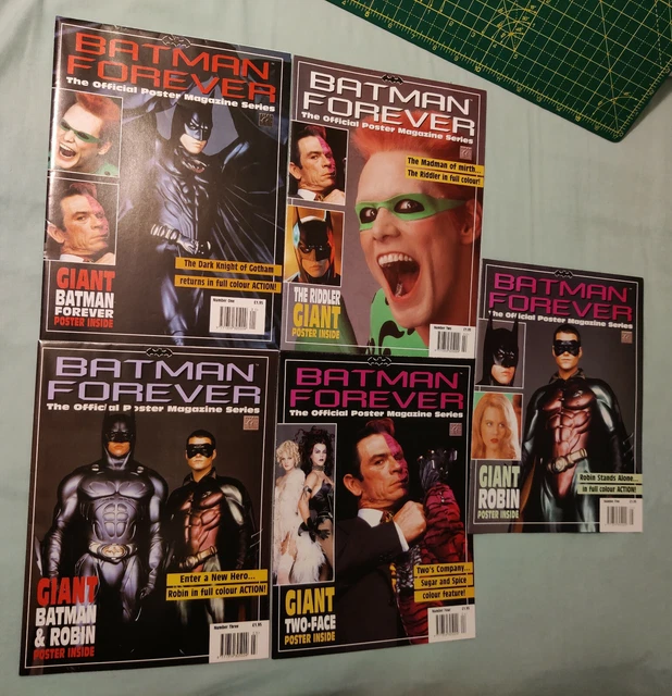 BATMAN FOREVER THE official poster magazine issues 1 - 5 dc 1995 robin ...
