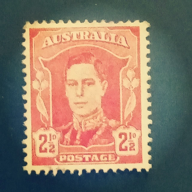 RARE PRE DECIMAL Australian Stamp King George Vi 2 1/2D 1942-1944 $500. ...