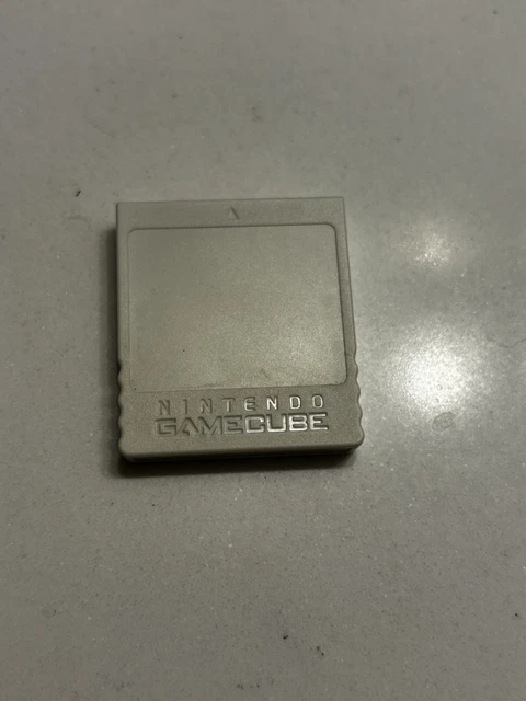 OFFICIAL NINTENDO GAMECUBE Memory Card OEM DOL-020 Authentic 1019 Block ...