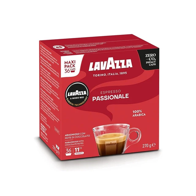LAVAZZA A MODO Mio Passionale Coffee Pods Espresso, 100% Arabica, 36 ...