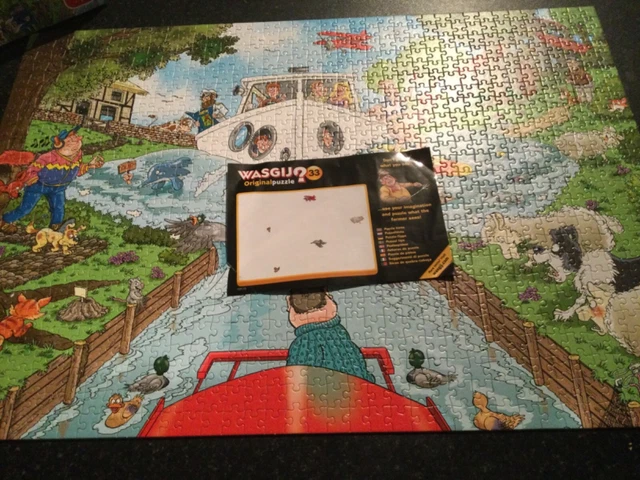 WASGIJ JIGSAW PUZZLE no 33 calm on the canal 1000 piece puzzle 3.84 PicClick UK