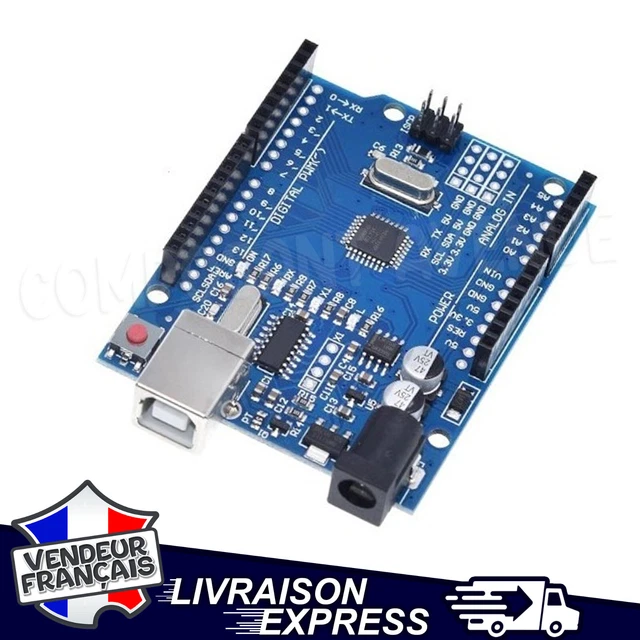 CARTE DEVELOPPEMENT UNO R3 Atmega328 Ch34X Usb Arduino [646] EUR 10,89 ...