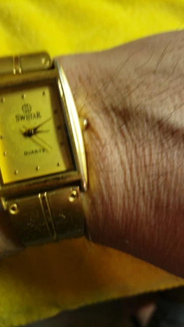 SWISTAR SWISS QUARTZ Unisex 18k gold Plated Watch $63.42 - PicClick CA