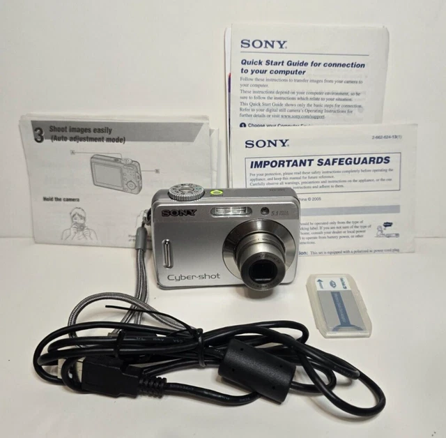 CÁMARA DIGITAL COMPACTA Sony Cyber-Shot DSC-S45 5,1 MP probada y ...