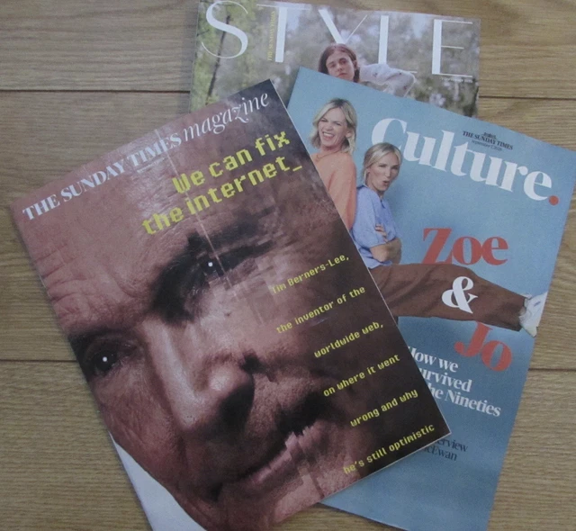 SUNDAY TIMES MAGAZINE, Style & Culture Supplements - Sunday 7th ...