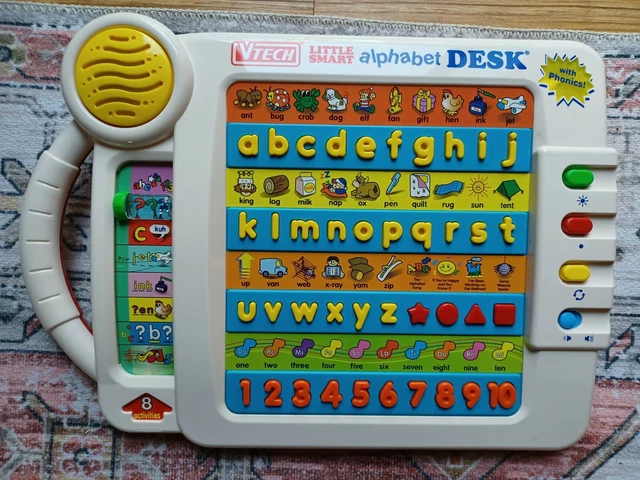 VTECH TALKING ALPHABET Desk-Little Smart-With Phonics! Learning Toy, 8 ...