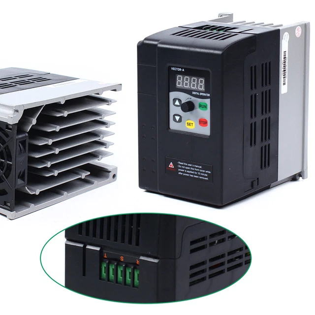 3-PHASE VARIABLE FREQUENCY Inverter Drehzahlregler Frequenzumrichter 380V 1.5KW EUR 98,00 ...