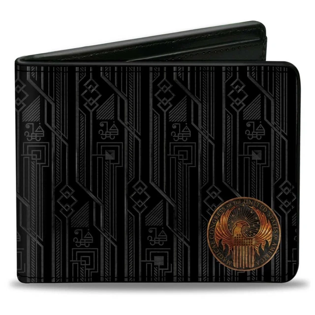 BI-FOLD WALLET MACUSA Seal Black/Gold + FBAWTFT Logo Grays/Gold EUR 24 ...