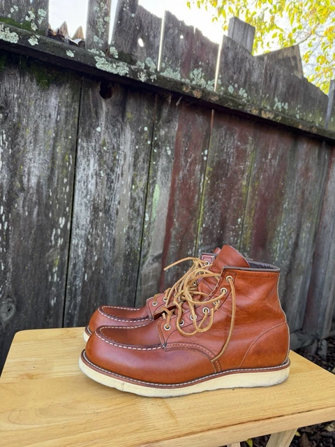 RED WING HERITAGE 6" MOC Toe Boot 875 Size 10.5 £137.29 - PicClick UK