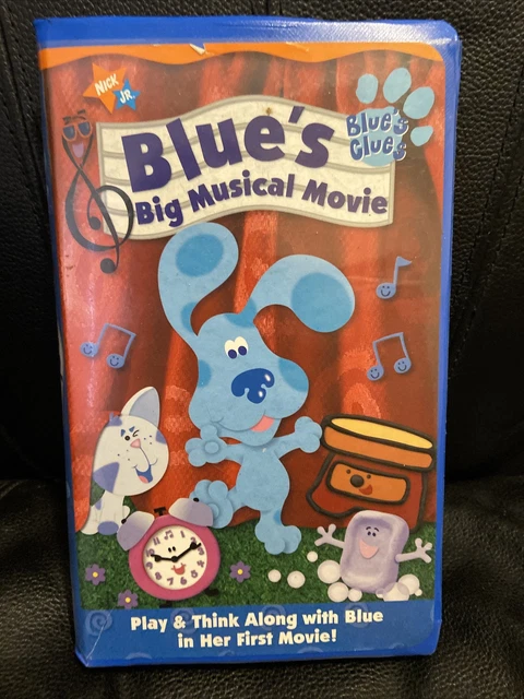 BLUES CLUES - Blues Big Musical Movie (VHS, 2000) Blue Tape $7.90 ...