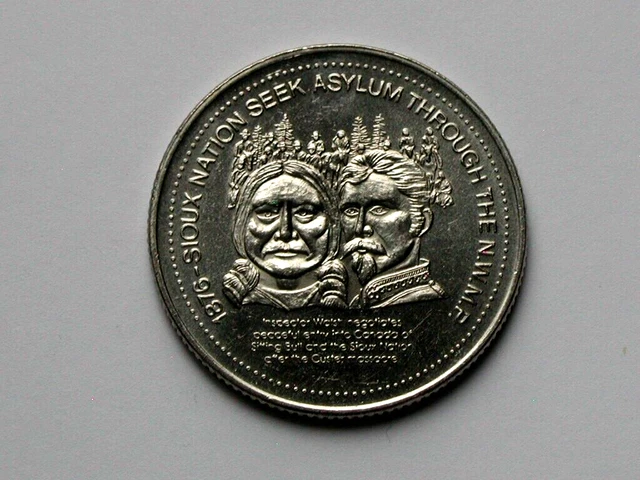 REGINA CANADA 1978 RCMP DOLLAR Token with Indian Chief Sitting Bull ...