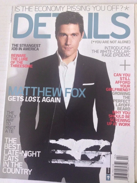 DETAILS MAGAZINE MATTHEW Fox Gets Lost Again January/February 2009 ...