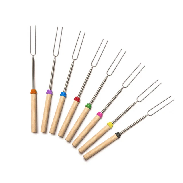 SPIEDINI PER BARBECUE spiedini smores forchette hot dog hot dog acciaio ...