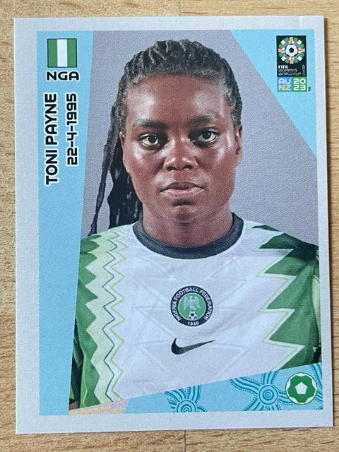 PANINI WOMEN’S WORLD Cup AU NZ 2023 Toni Payne Nigeria Sticker Number ...