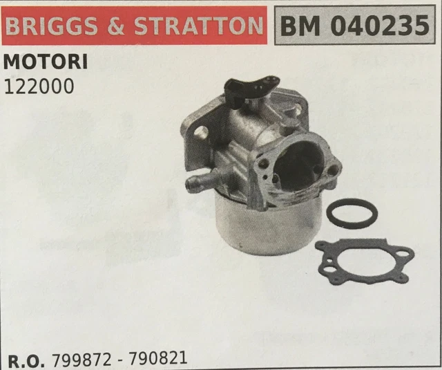 CARBURATEUR A CUVE BRUMAR Briggs & Stratton BM040235 Moteurs 122000 EUR ...