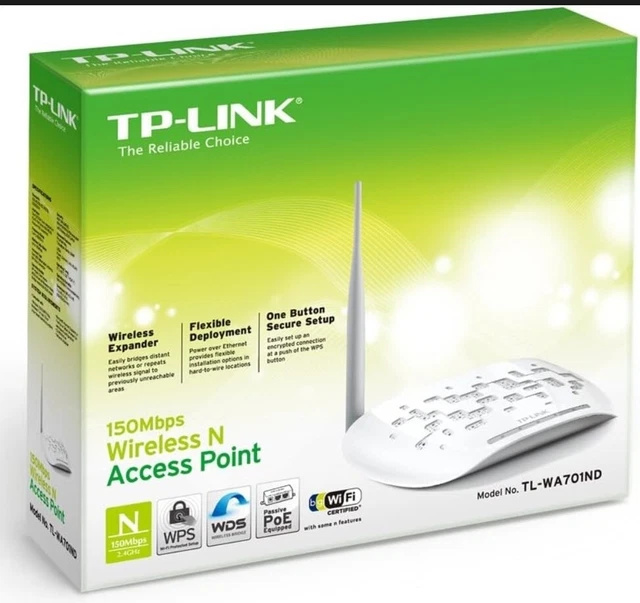 TP-LINK TL-WA701ND 150MBPS Wireless N Access Point COMPLETO E PERF ...