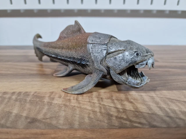 SCHLEICH DUNKLEOSTEUS ARMOURED Fish 8.5" Figure Jointed Jaw Dinosaurs ...