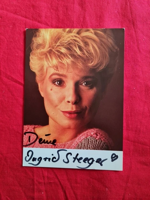 INGRID STEEGER (+) signiert - Autogrammkarte - HÖRZU - Klimbim * EUR 5,99 - PicClick DE