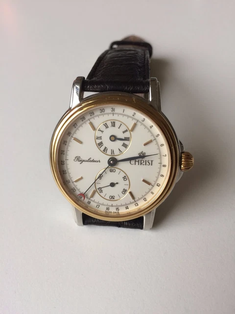 CHRIST SWISS MADE Emotion Régulateur Regulator Armbanduhr Peseux 7046 ...