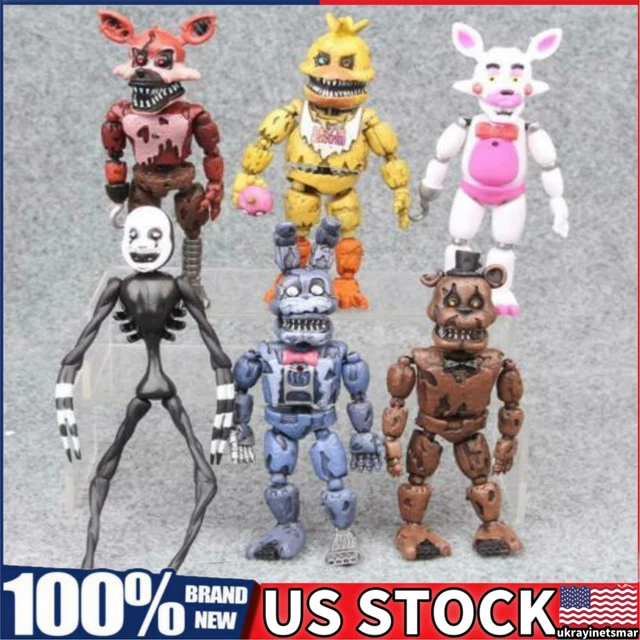1/6PCS FNAF NIGHTMARE Five Nights at Freddy's Collectable Action Figure ...