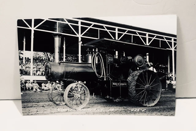 RPPC NICHOLS & SHEPARD CO STEAM ENGINE TRACTOR ear1900’s VTG POSTCARD ...