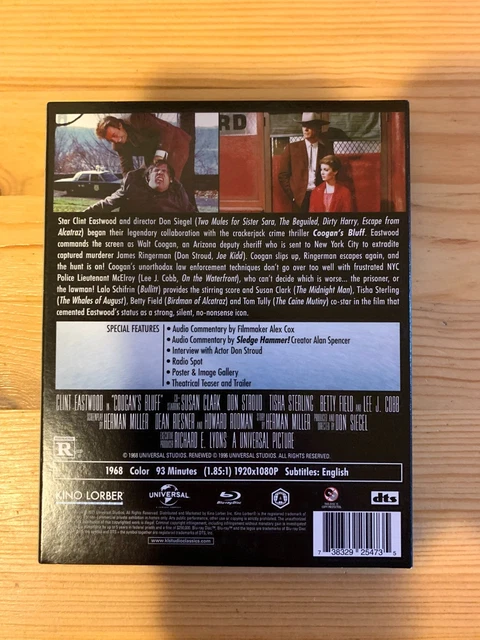 COOGAN'S BLUFF BLU-RAY Kino Lorber Clint Eastwood Brand New w/Slipcover $29.99 - PicClick CA