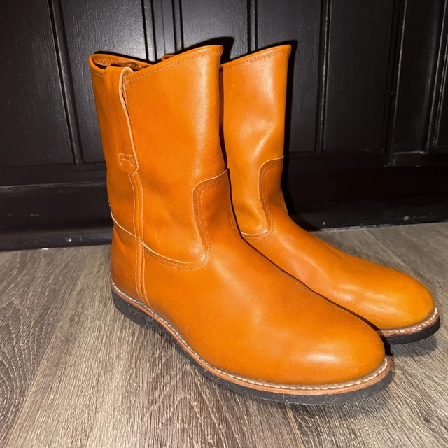 RED WING IRISH Setter 9866 Pecos 9” Gold Russet Sequoia Boot 10 E ...