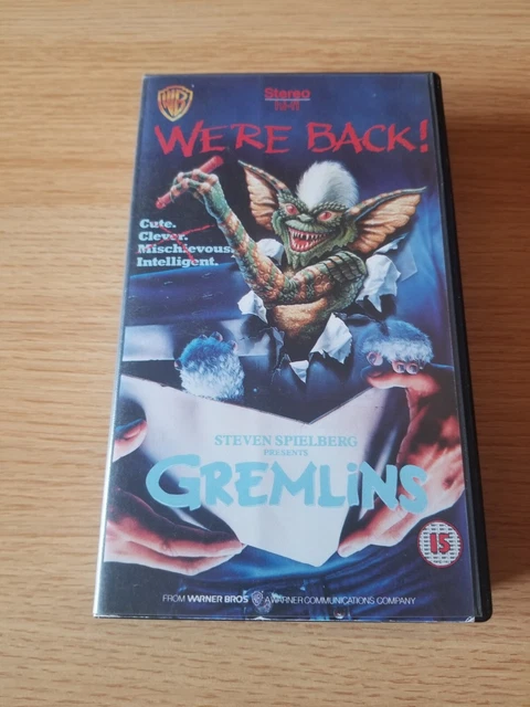 GREMLINS - VHS Cassette Tape - Warner Bros - 1988 Release £14.99 ...