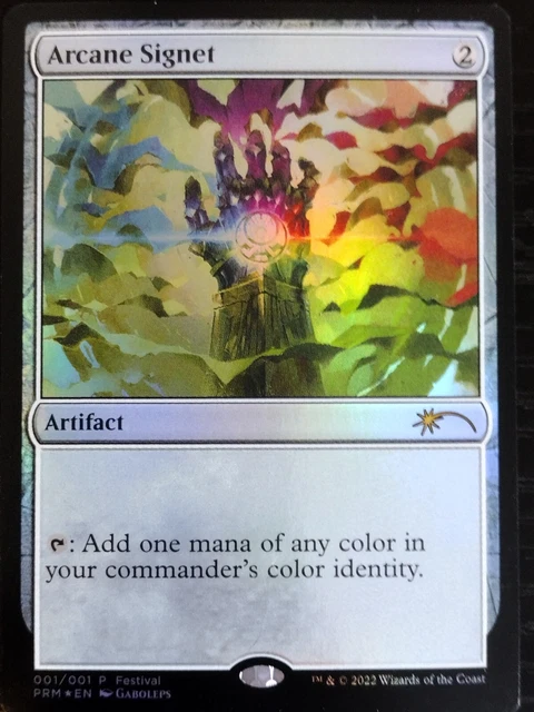 FEUILLE ARCANE SIGNET MTG Secret Lair Promo Festival 2023 MagicCon ...