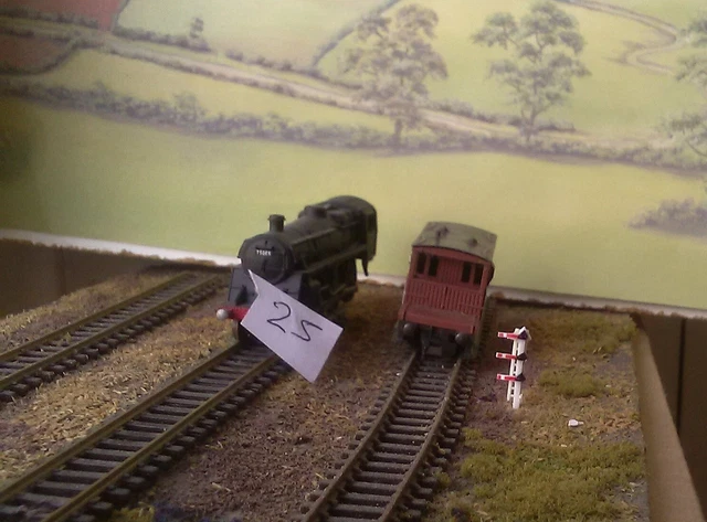 RAILWAY TRAIN N gauge shunt signal 3-way White Ladder (25) £3.03 ...