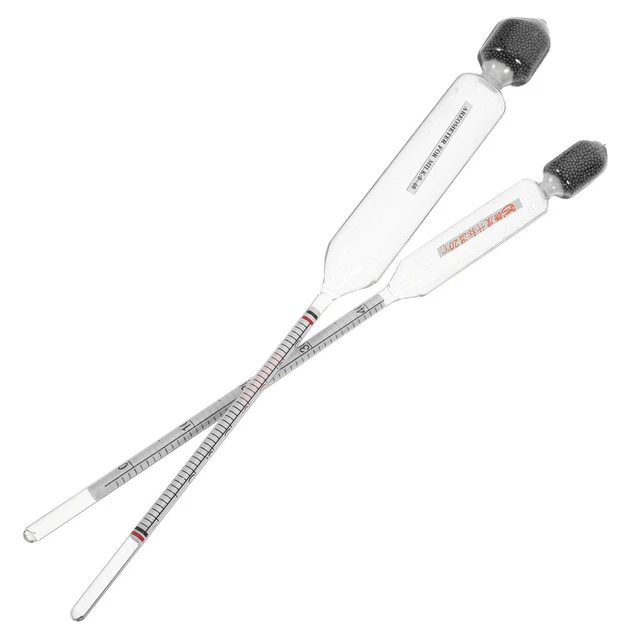 1 SET GLASS Lactometer Syrup Hydrometer Sugar Hydrometer Milk Scale ...