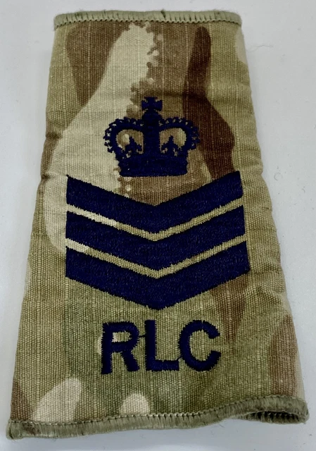 BRITISH MILITARY ISSUE Staff Sergeant RLC MTP Uniform Rank Insignia ...