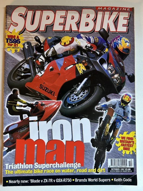 SUPERBIKE MAGAZINE OCTOBER 1997 - Kawasaki ZX-7R, Suzuki GSX-R750 ...