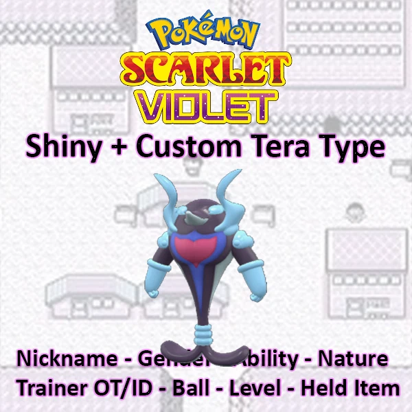PALAFIN-ZERO FORM SHINY Custom Tera 6IV/EV Trained Pokemon Scarlet ...
