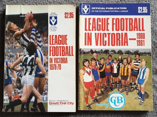 VFL LEAGUE FOOTBALL In Victoria 1978/79, 1980/81 $20.00 - PicClick AU