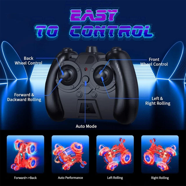 SPIDER-MAN RC STUNT Car Remote Control Cars Toys for Boys Girls ...