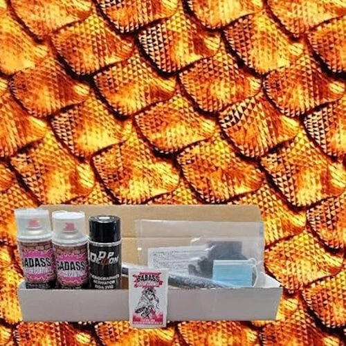 HYDRO DIPPING KIT- Copper Dragon Scales Film, Activator, Paints $140.00 ...