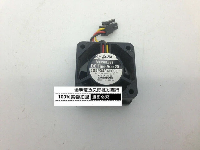 SANYO 109P0424H601 4020 24V 0.07A 3-wire speed measurement inverter cooling fan EUR 15,42 ...