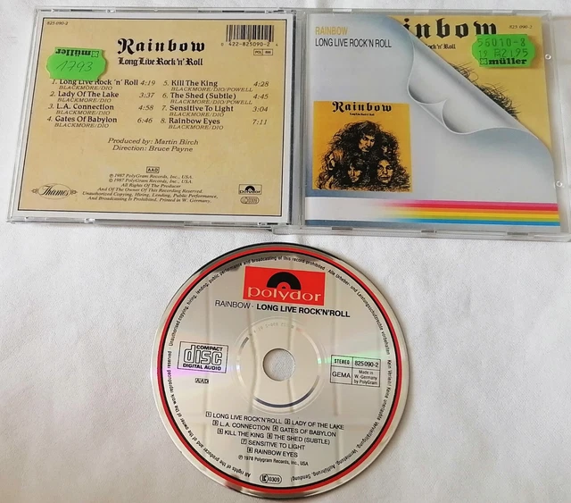 RAINBOW LONG LIVE Rock 'n' Roll Elf Michael Schenker Group Thin Lizzy ...