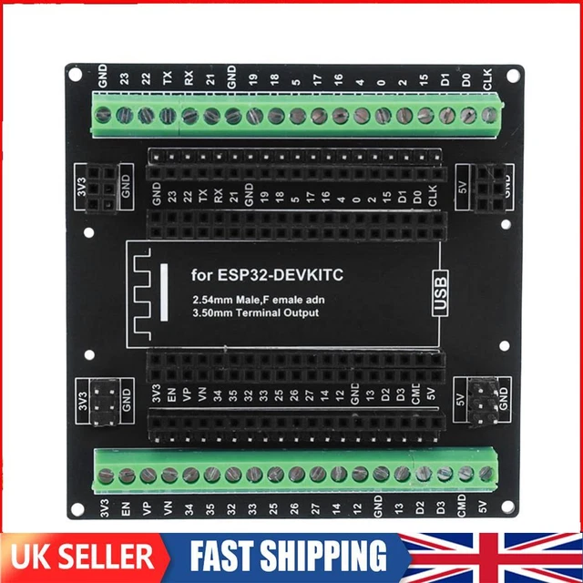 Durable Gpio Expansion Module Board Portable For Esp32 Devkitc Esp