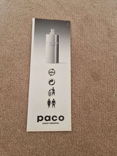 TNEWL33 ADVERT 11X4 Paco Rabanne : 'Paco' £5.99 - PicClick UK
