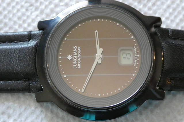JUNGHANS MEGA SOLAR Ceramic Wrist Watch 018/1804/ No 9145277 $300.00 ...