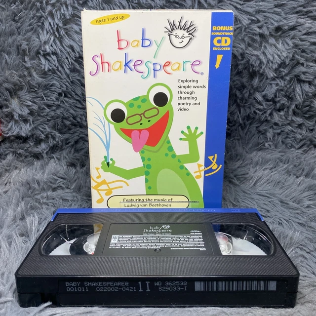 RARE BABY EINSTEIN Disney Baby Shakespeare VHS Tape 2003 Kids Education ...