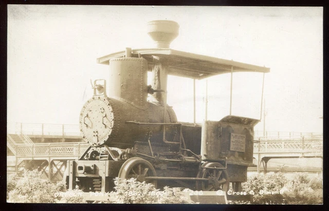 OREGON PONY 1930S Pacific Coast First Steam Locomotive. Real Photo ...