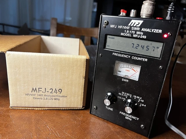 RADIOAFICIONADO MFJ-249 HF/VHF (1,8-170 MHz) Analizador/Contador ...