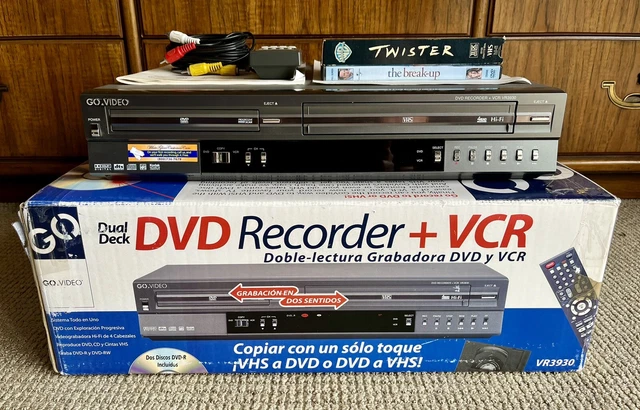 GO VIDEO VR3930 DVD Recorder 4-Head VCR VHS Player Combo w/ Remote VERY ...