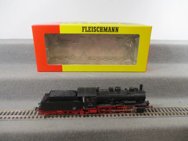 FLEISCHMANN SCALA H0 1155 locomotiva a vapore BR 55 4455 della DRG AC, analogica in IMBALLO ...