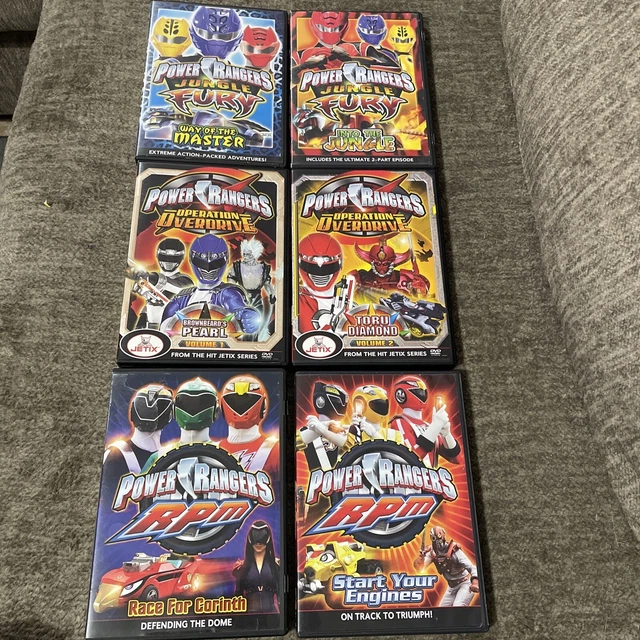 POWER RANGERS JUNGLE Fury Operation Overdrive RPM DVD Lot Of 6 $30.00 ...
